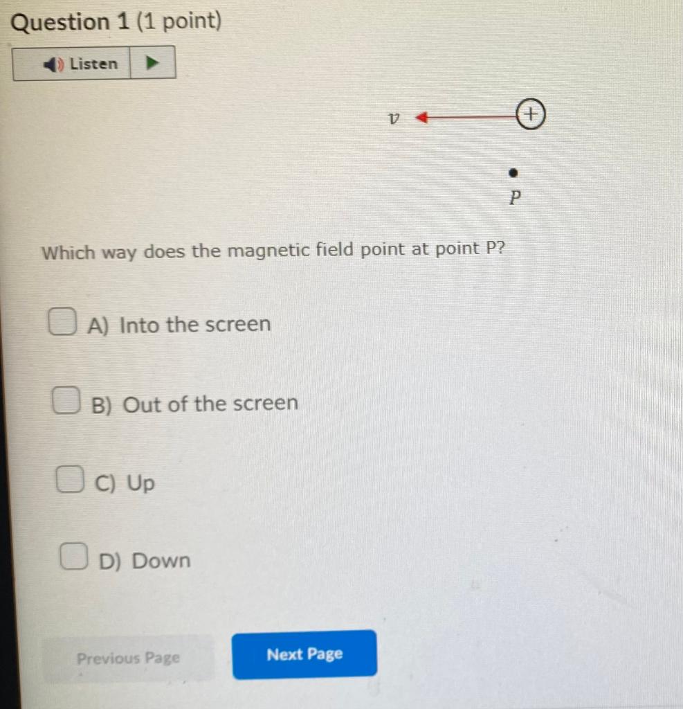 Solved Which way does the magnetic field point at point P? | Chegg.com