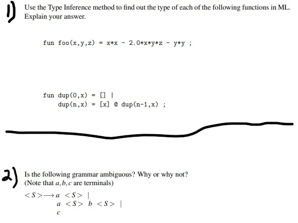 Solved Use the Type Inference method to find out the type of | Chegg.com
