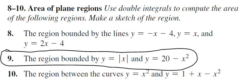 Solved 8-10. Area of plane regions Use double integrals to | Chegg.com