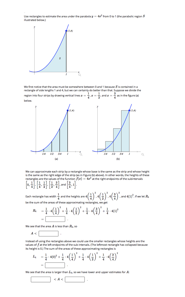 Solved Use rectangles to estimate the area under the | Chegg.com