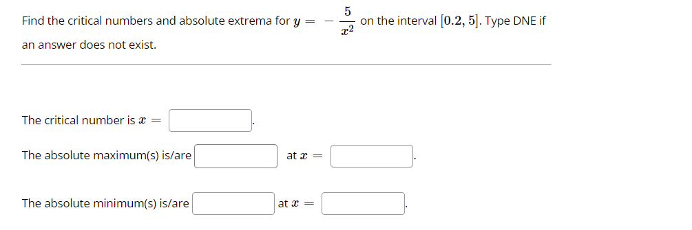 Solved Find the critical numbers and absolute extrema for | Chegg.com