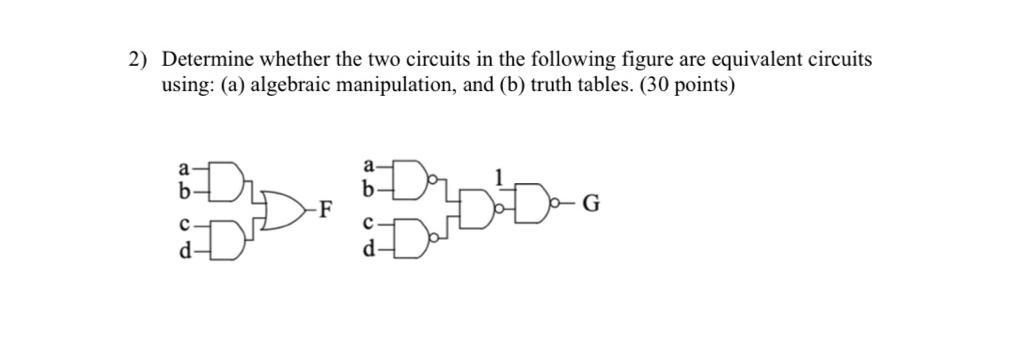 Solved Determine whether the two circuits in the following | Chegg.com