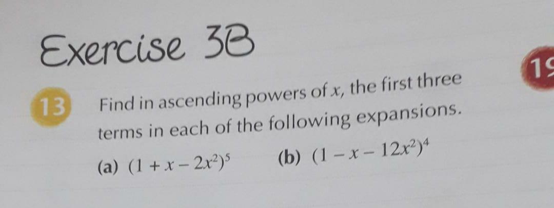 Solved Exercise 32 13 13 Find in ascending powers of x, the | Chegg.com