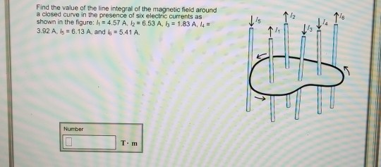 Solved Find the value of the line integral of the magnetic | Chegg.com
