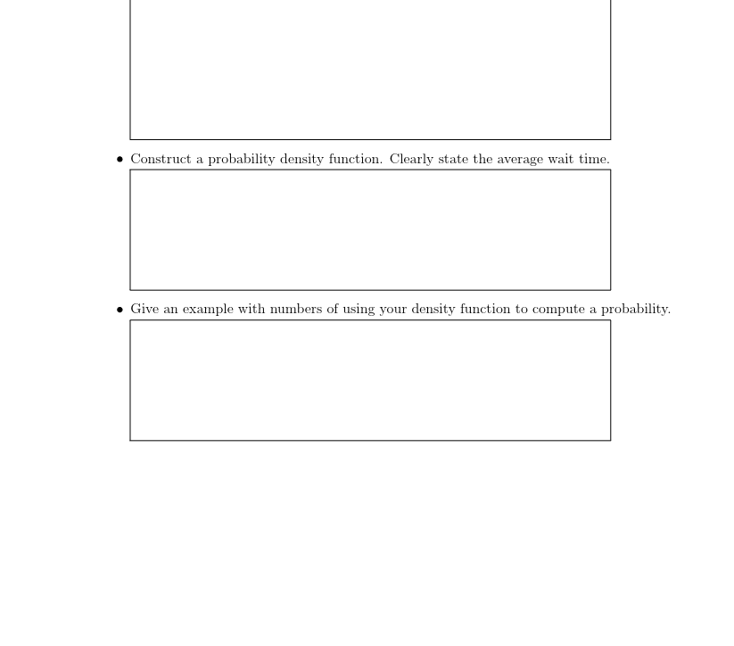 Solved - Construct a vrobabilitv densitv function. Clearlv | Chegg.com