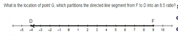 Solved What is the location of point G, which partitions the | Chegg.com