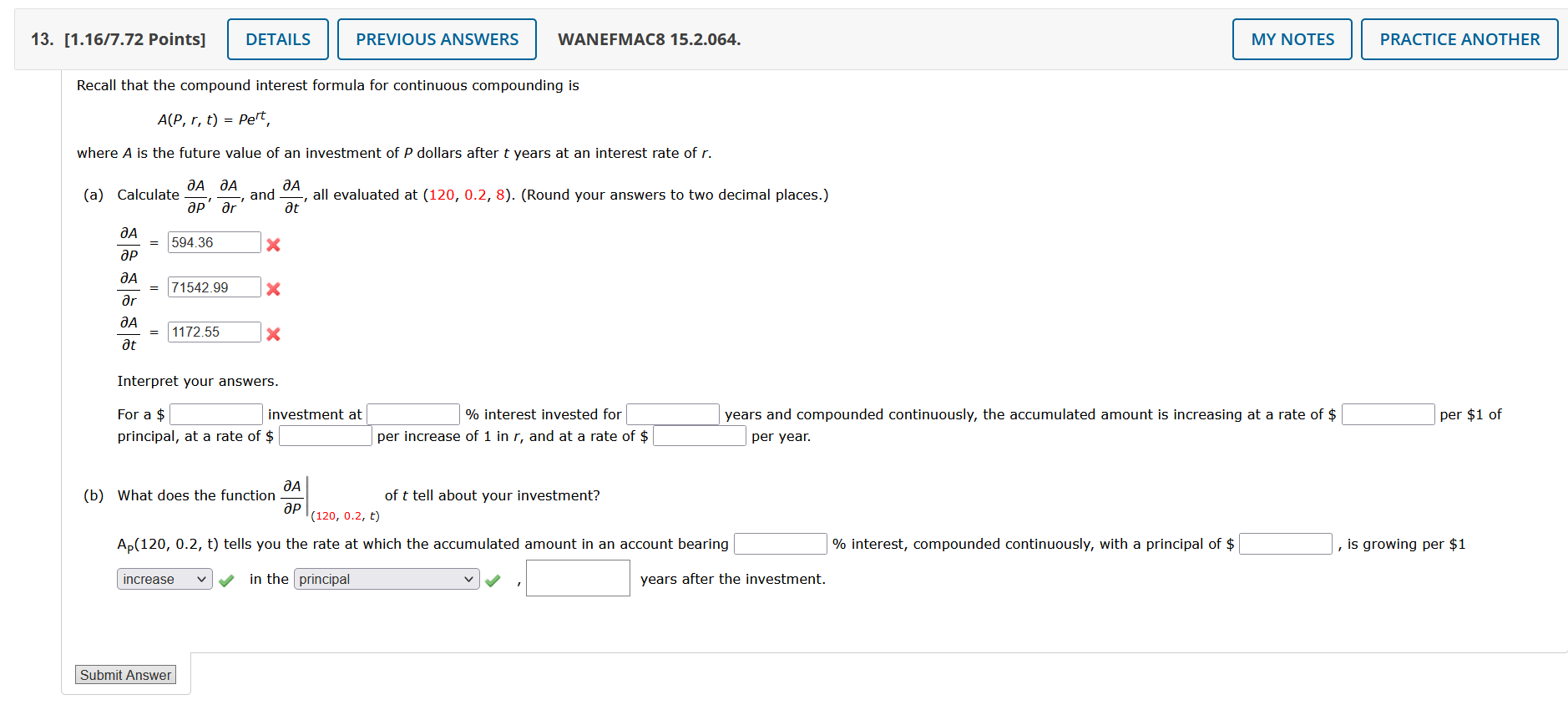 [Solved]: Recall that the compound interest formula for con