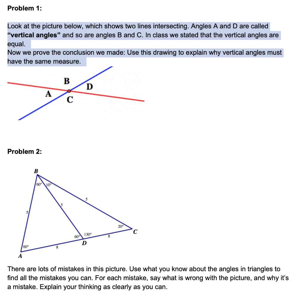 Solved Look at the picture below, which shows two lines | Chegg.com