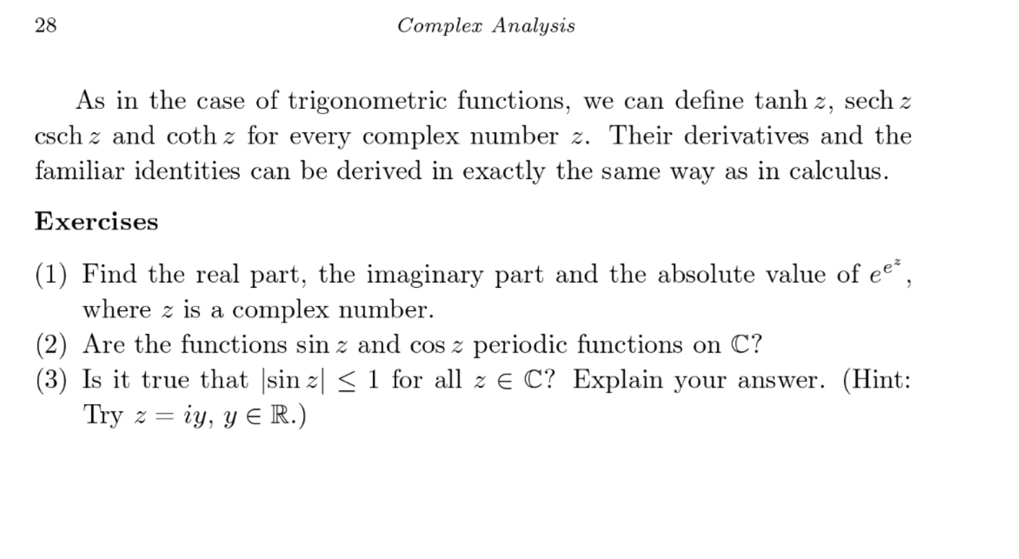 Solved Chapter 6 The Exponential, Trigonometric and | Chegg.com
