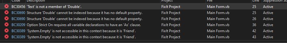 Solved Open the VB9e\Chap03\FixIt Solution\FixIt | Chegg.com