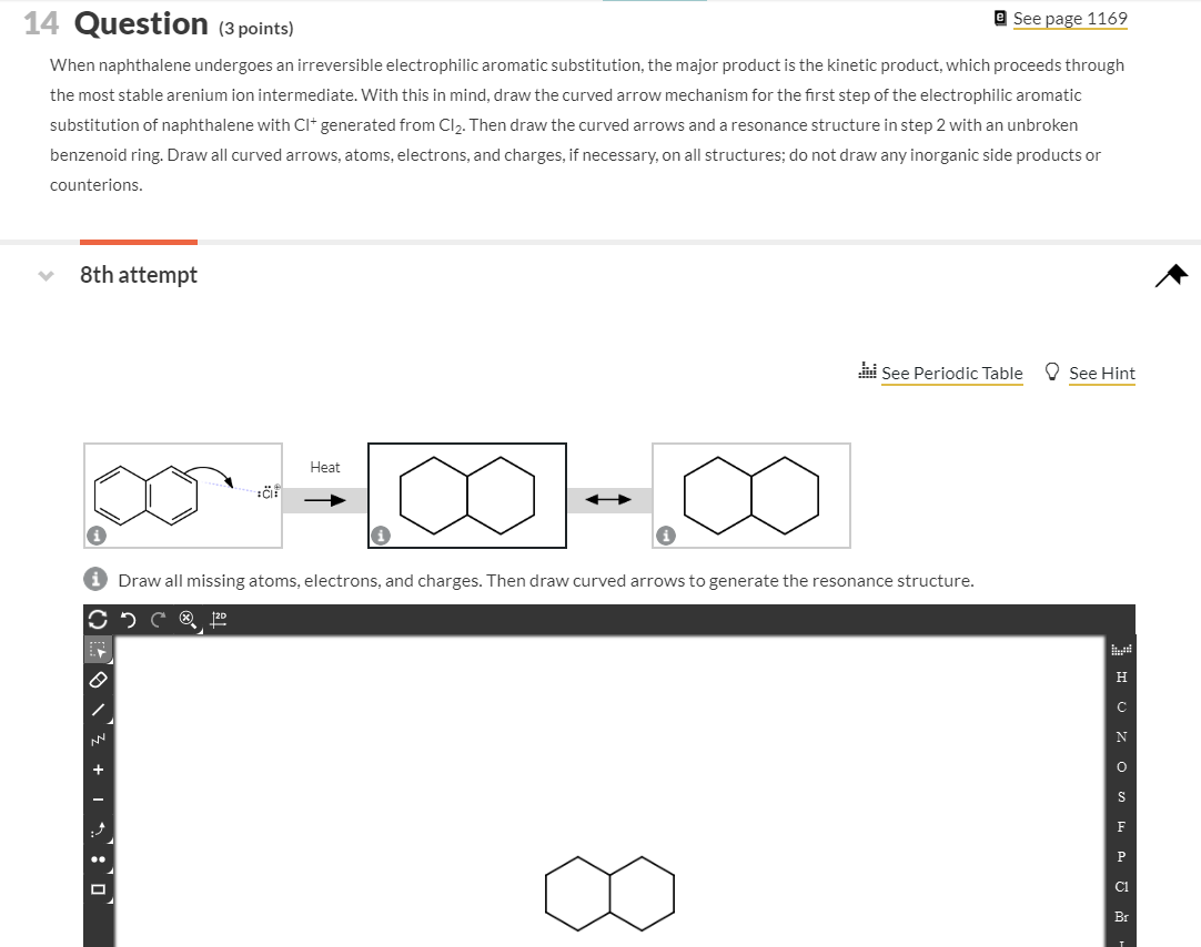 Solved Organic Chemistry Question. "Draw all missing atoms, | Chegg.com