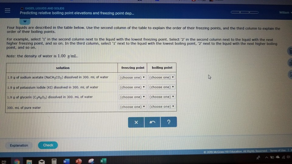 Solved GASES, LİQUIDS AND SOLIDS Predicting relative boiling | Chegg.com