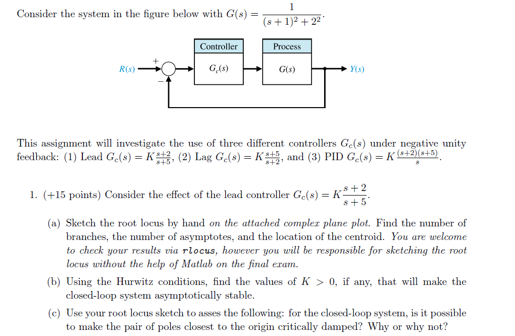 Solved Consider the system in ﻿the figure below with | Chegg.com