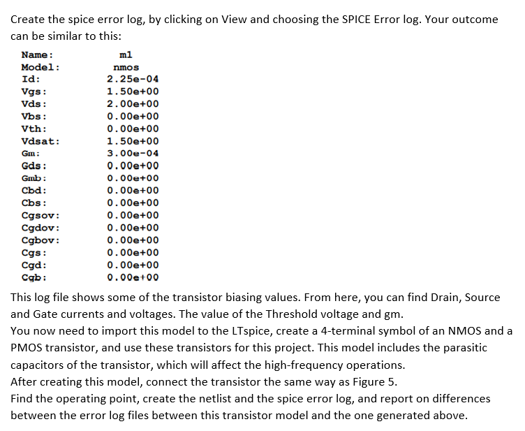 Solved 1 Using The Generic Model Of Nmos4 In The Ltspice