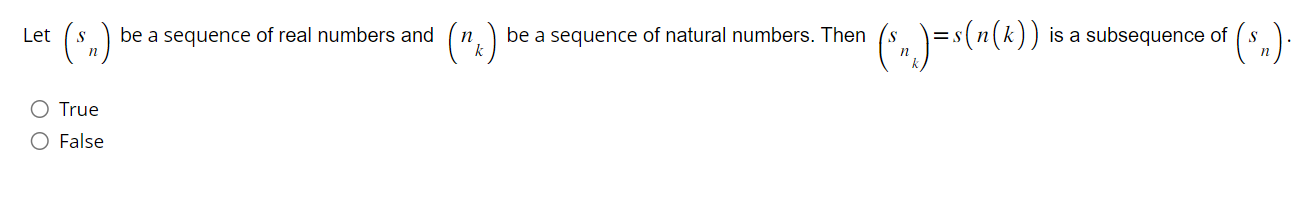 Solved The upper limit of a bounded sequence (sn) is the | Chegg.com