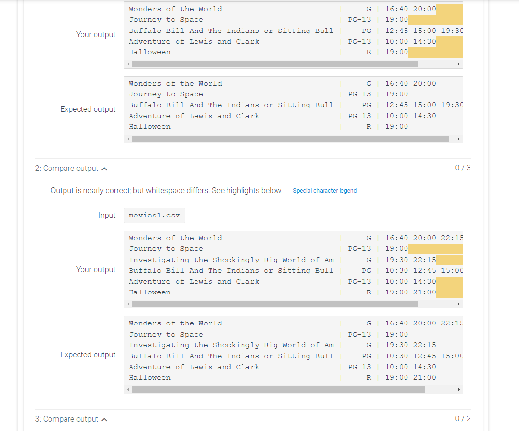 Solved I need help I keep getting this one error below i | Chegg.com
