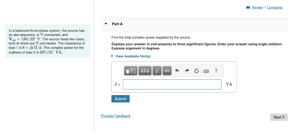 Solved In a balanced three-phase system, the source has an | Chegg.com