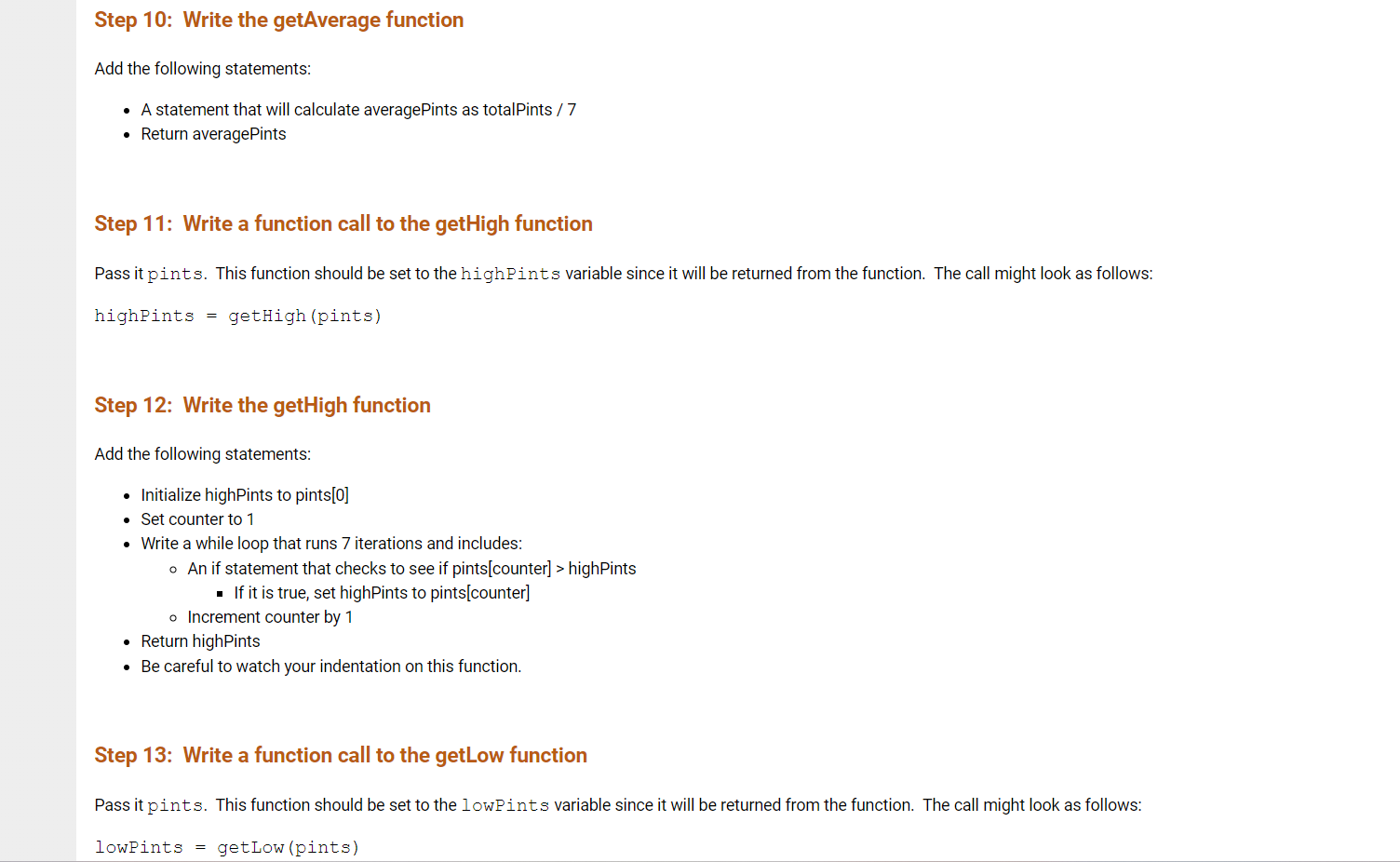 Solved Step 3: Code the main method: \#the main method def | Chegg.com