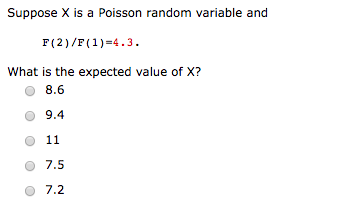 Solved Suppose X is a Poisson random variable and | Chegg.com