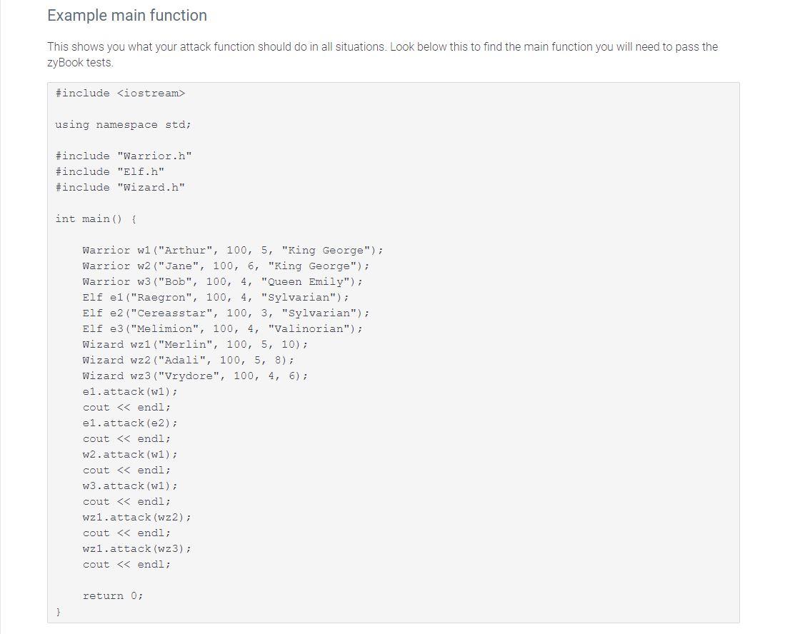 Solved Base Class enum HeroType {WARRIOR, ELF, WIZARD}; | Chegg.com