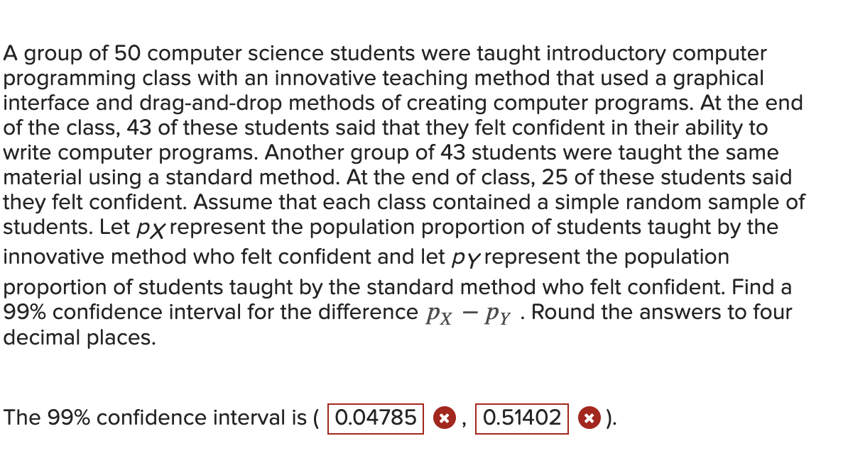 Solved A group of 50 computer science students were taught | Chegg.com