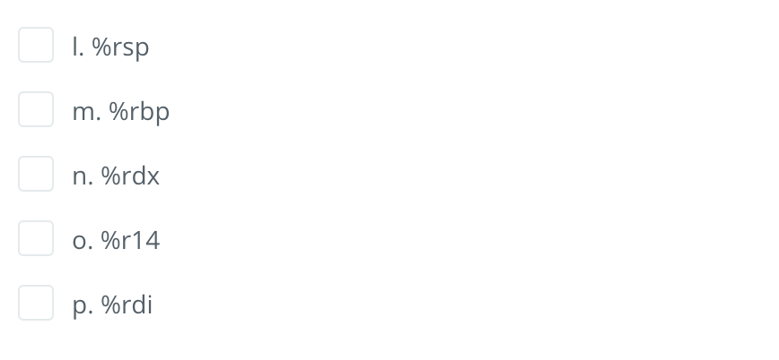 Solved The X86 64 Calling Convention Passes Arguments To 