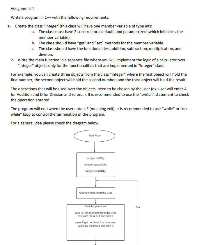 Solved 1- Create the class "Integer" (this class will have | Chegg.com