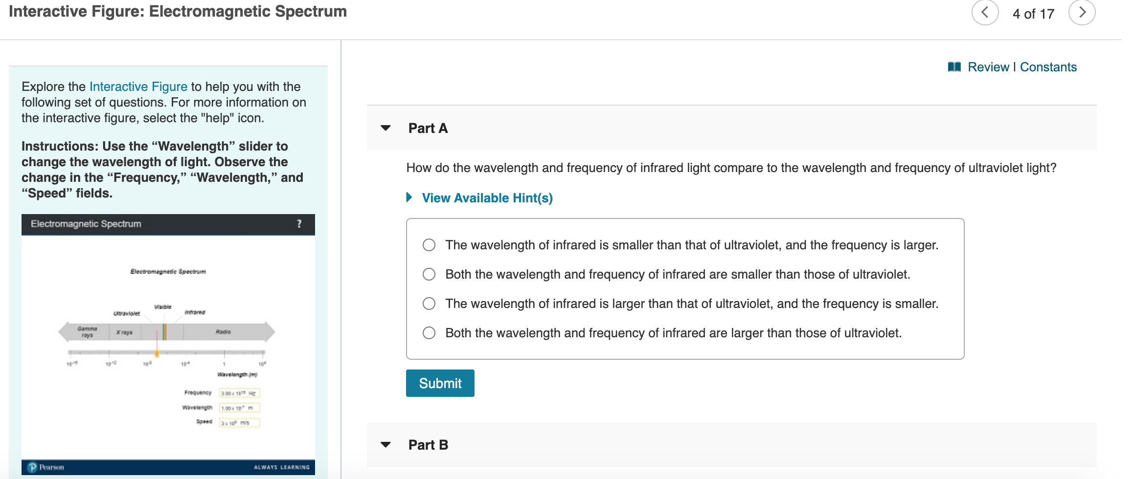 Solved Interactive Figure: Electromagnetic Spectrum 4 of 17 | Chegg.com