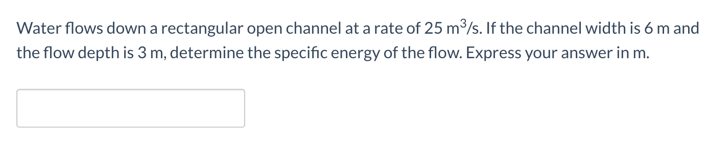 Solved Water flows down a rectangular open channel at a rate | Chegg.com
