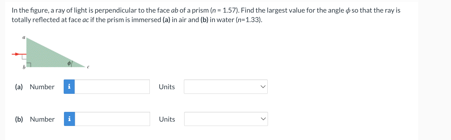 Solved In the figure, a ray of light is perpendicular to the | Chegg.com
