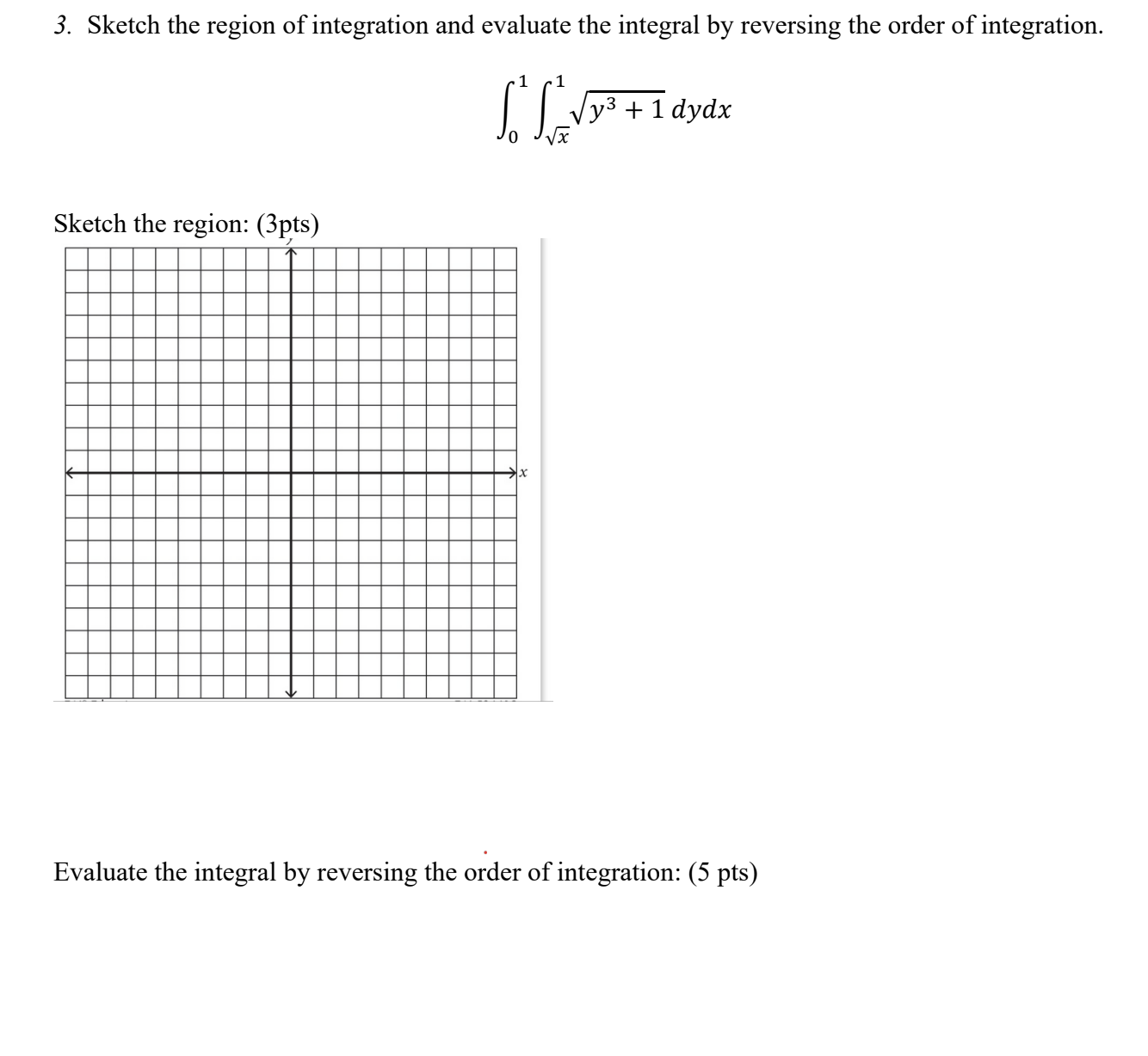 Solved 3. Sketch the region of integration and evaluate the | Chegg.com