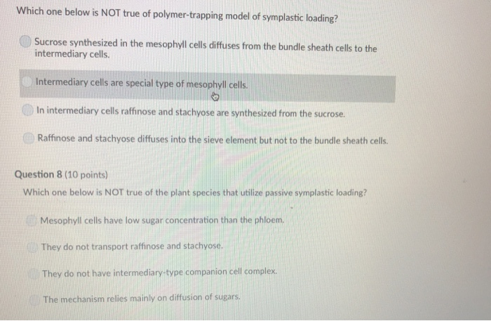 Solved Which one below is NOT true of polymer-trapping model | Chegg.com