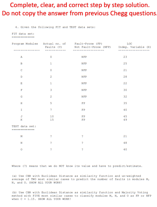 Solved Complete, clear, and correct step by step solution. | Chegg.com