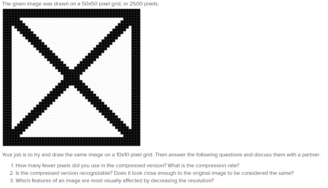 Solved Exercise 8.9.4: Decreasing Resolution One technique | Chegg.com