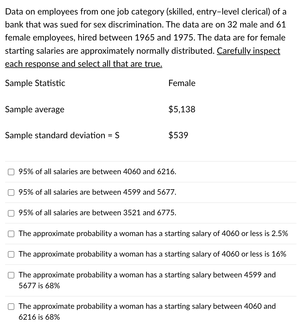 Solved Data on employees from one job category (skilled, | Chegg.com
