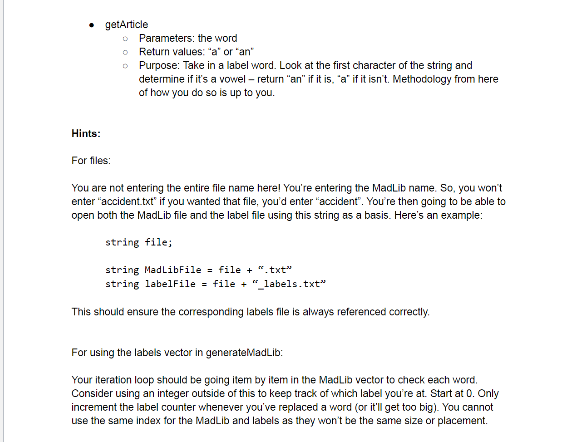 Solved Objectives: - Continue practicing past concepts - | Chegg.com