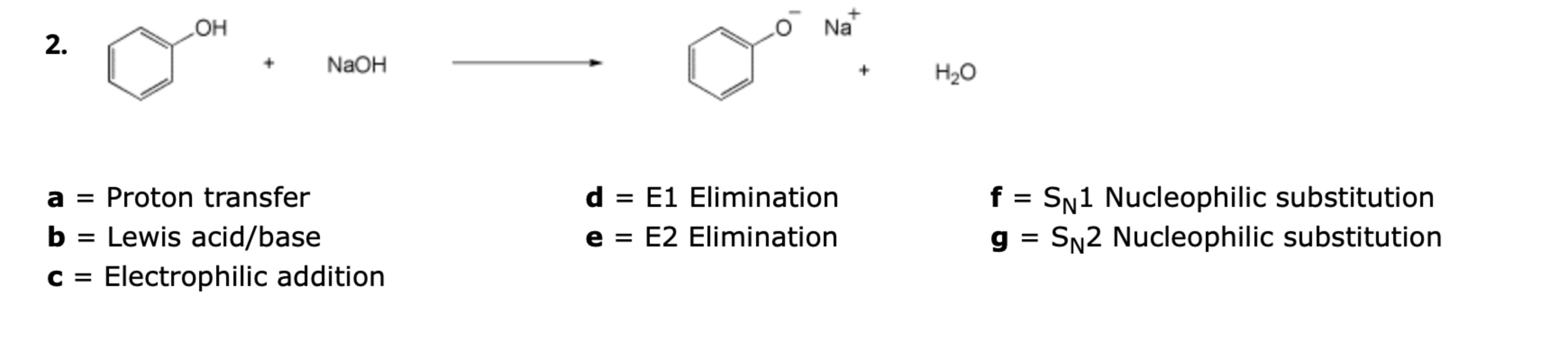 Solved \\n+H_(2)O\\na= Proton transfer\\nd=E1 | Chegg.com