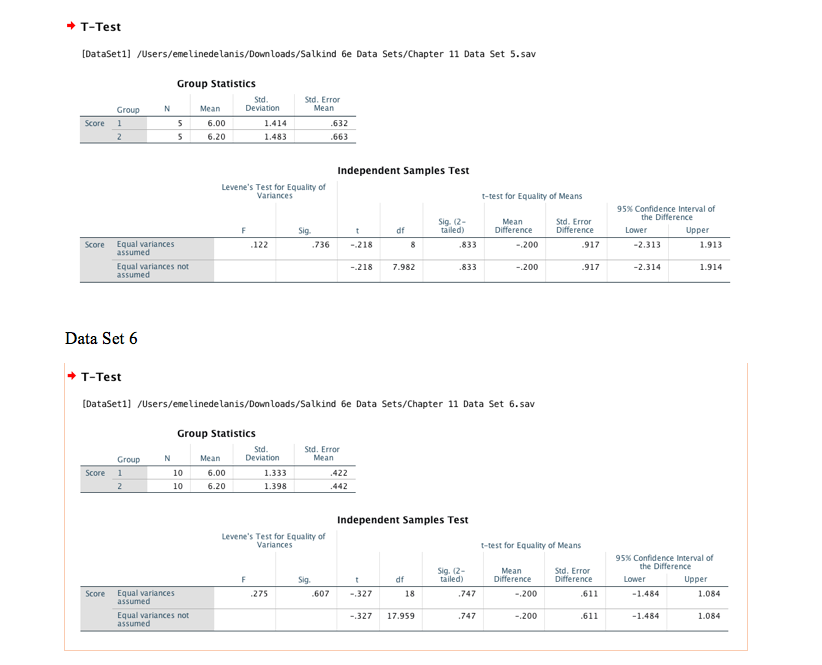 Solved For This Question You Have To Do Two Analyses Using