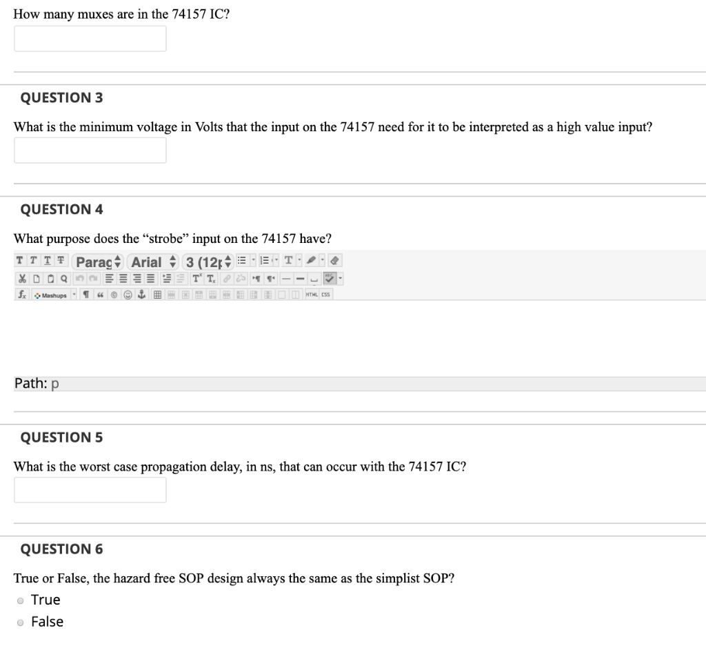 Solved How many muxes are in the 74157 IC? QUESTION 3 What | Chegg.com
