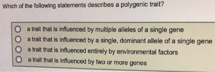 Solved Which of the following statements describes a | Chegg.com