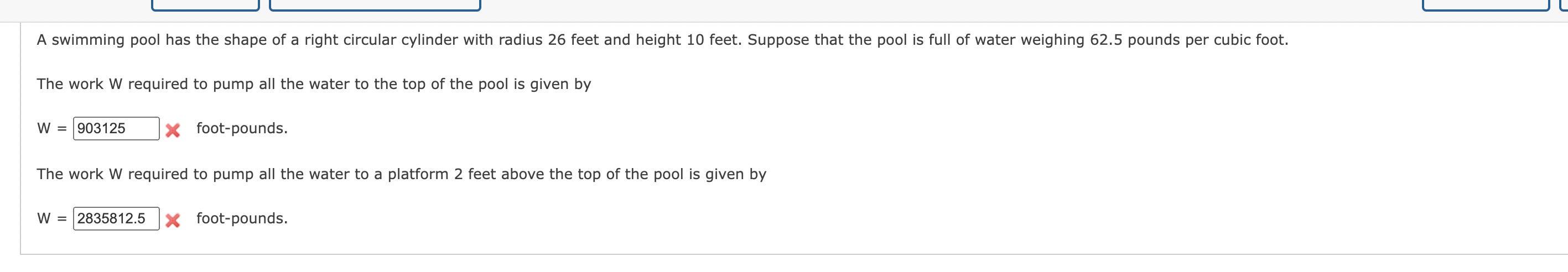 Solved A swimming pool has the shape of a right circular | Chegg.com
