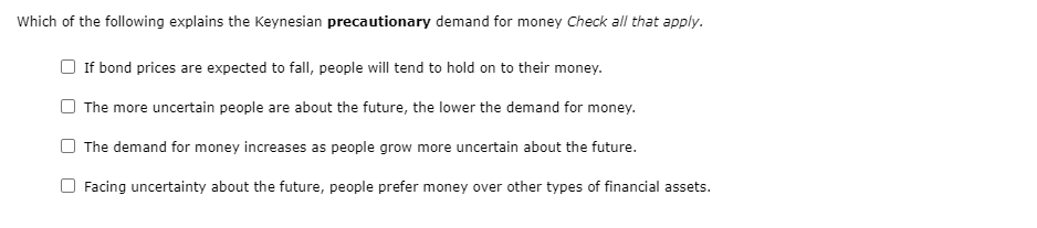 Solved Which of the following explains the keynesian | Chegg.com