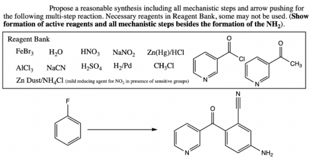 Solved Propose a reasonable synthesis including all | Chegg.com
