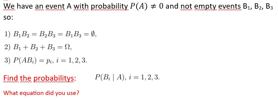 Solved We have an event A with probability P(A) =0 and not | Chegg.com
