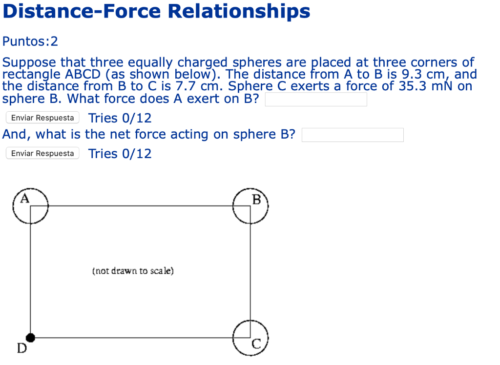 Solved Distance-Force Relationships Puntos: 2 Suppose that | Chegg.com