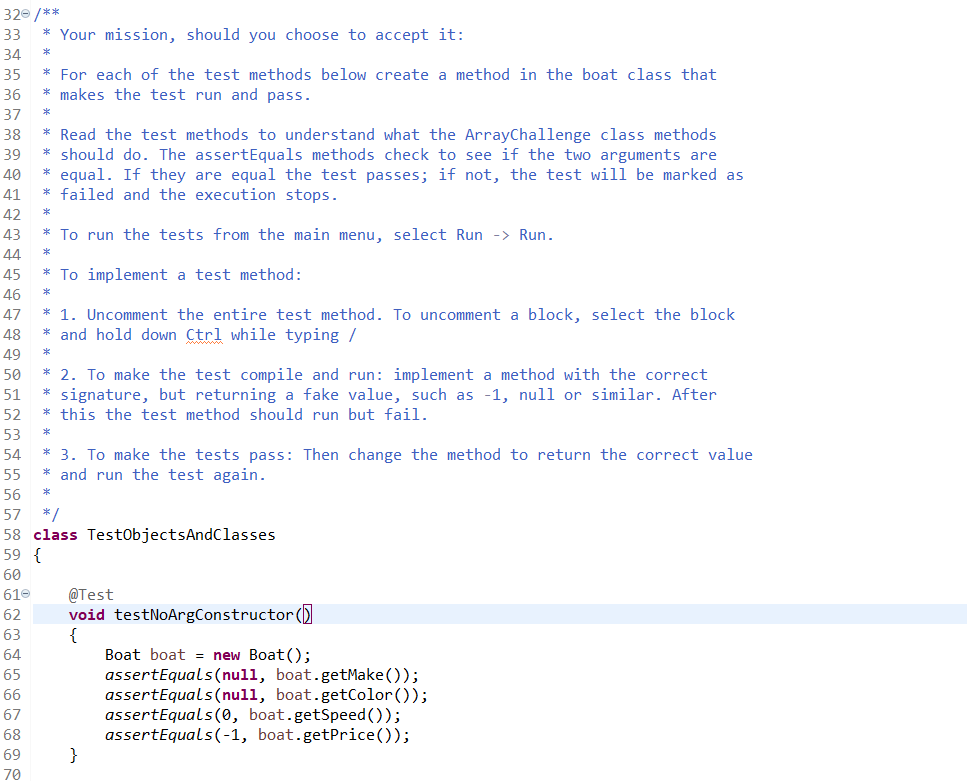 IN JAVA: Please help me write the code for these | Chegg.com