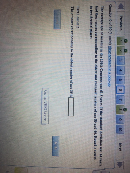Solved Previous 2 3 4 5 67 8 910 Question 6 of 10 (1 point) | Chegg.com