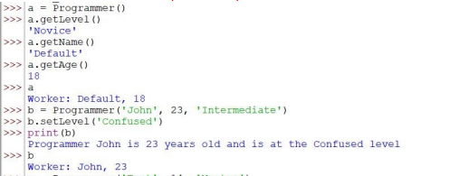 Solved Implement the class Programmer() as a subclass of | Chegg.com