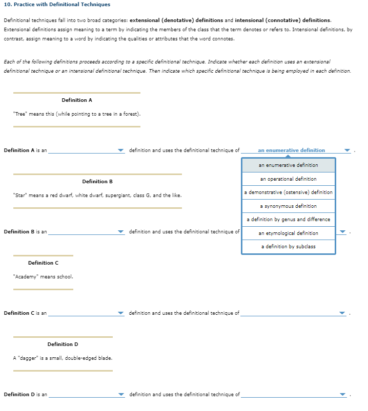7. Operational DefinitionsAn intensional | Chegg.com