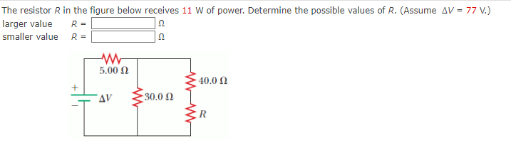 Solved The resistor R in the figure below receives 11 W of | Chegg.com